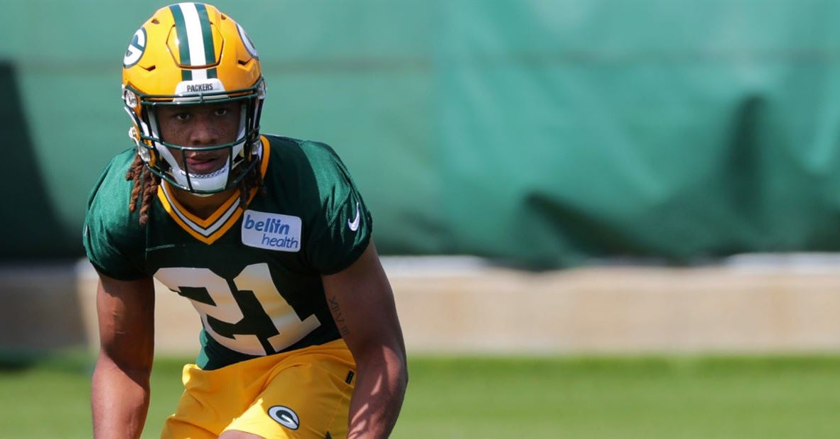 LOOK: Eric Stokes spends first practice in new NFL jersey