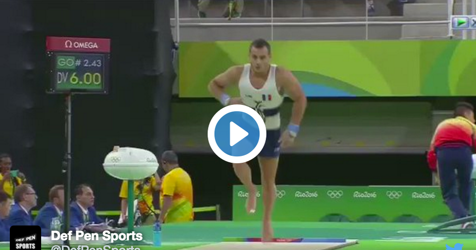 Graphic video: Olympic gymnast breaks leg on vault
