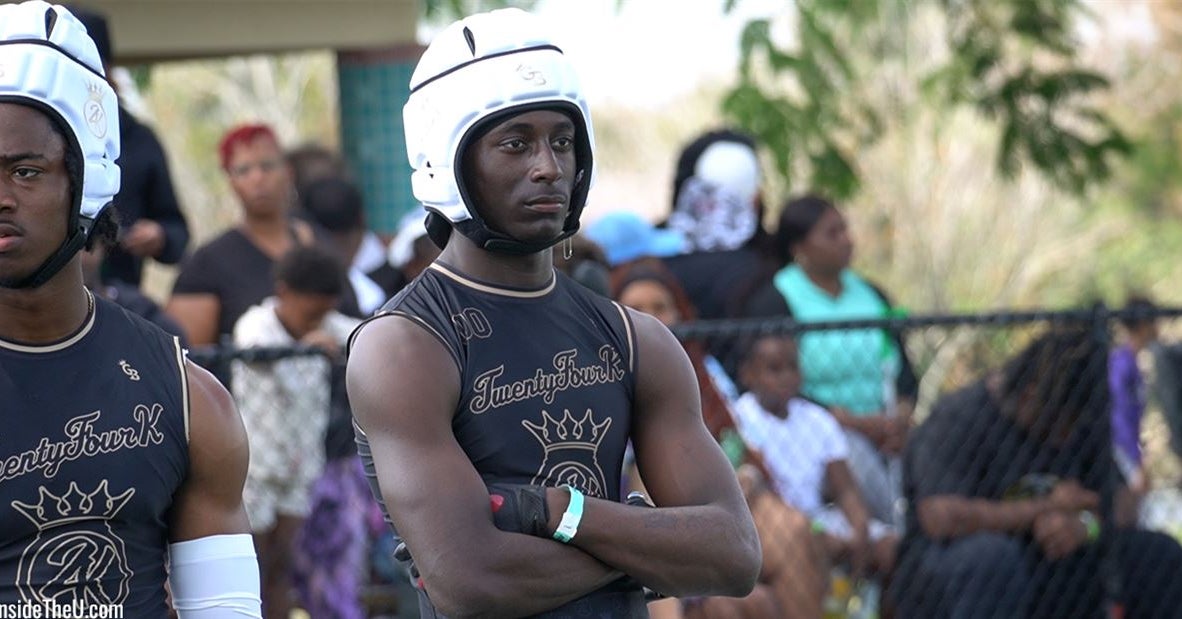 VIDEO: Miami target CB Jordan Crutchfield at Battle Miami 7v7 Tournament