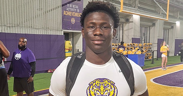 Xavier Atkins reacts to LSU offer