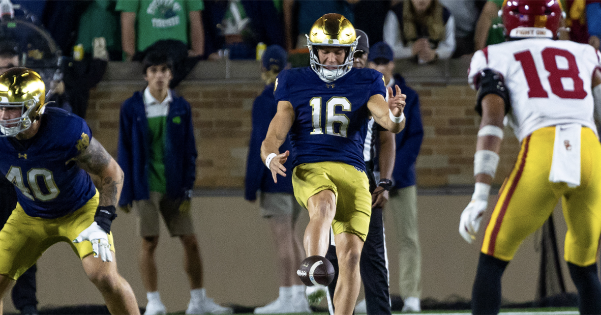 Notre Dame Punter James Rendell Named Semifinalist for Ray Guy Award