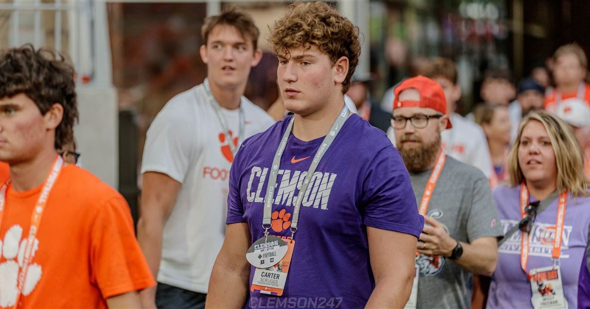 Clemson a major factor for Top247 OL Carter Scruggs ahead of busy ...