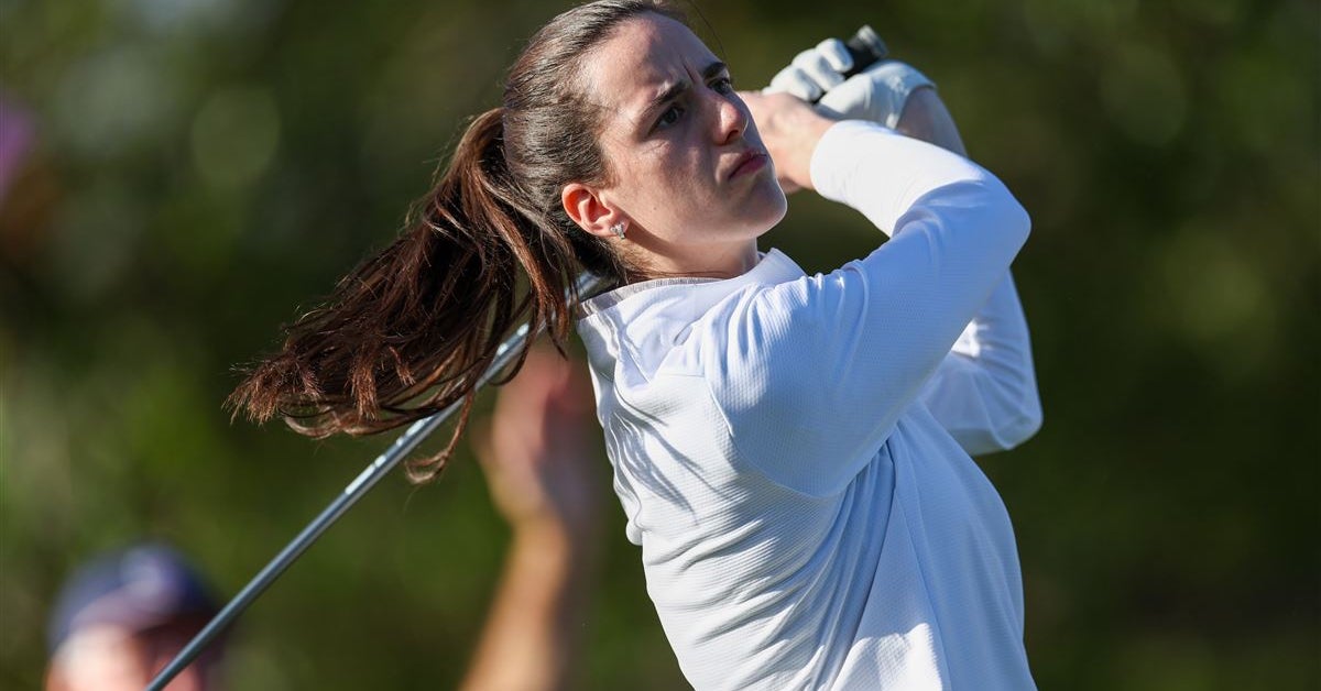 WATCH: Caitlin Clark shanks shot during golf outing