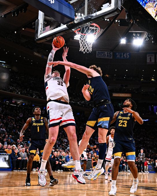 "From the other Side', Danny Hurly from UCONN after their 73-57 win over MU
