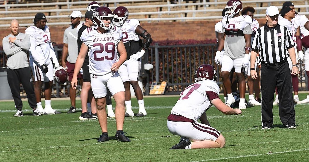 Biscardi, Raybon getting their preseason kicks in as Mississippi State ...