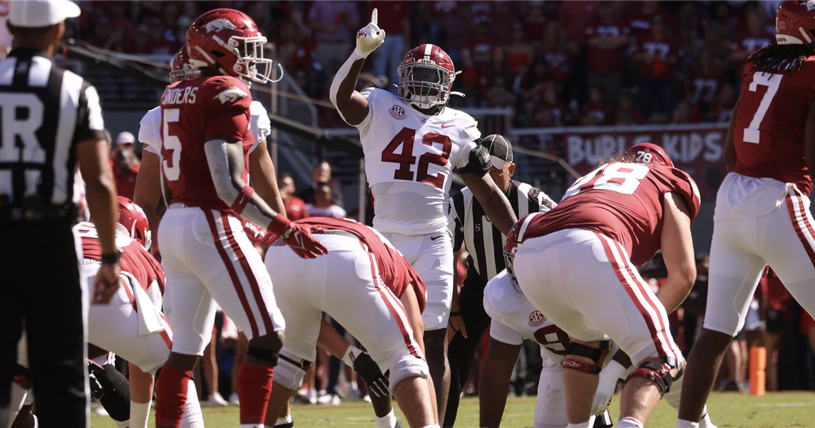 Alabama LB Jaylen Moody misses Texas A&M game with bruised kidney