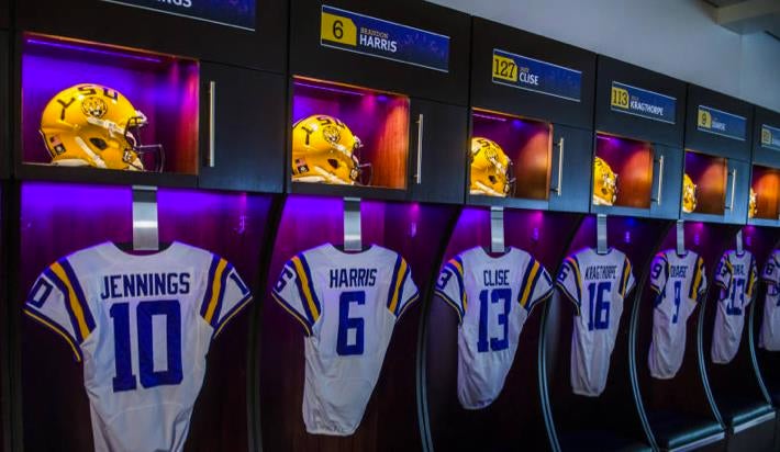 LSU unveils updated locker rooms