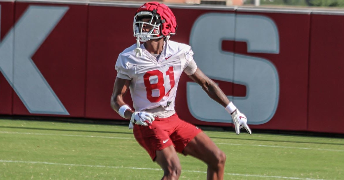 Razorbacks pleased with young wide receivers