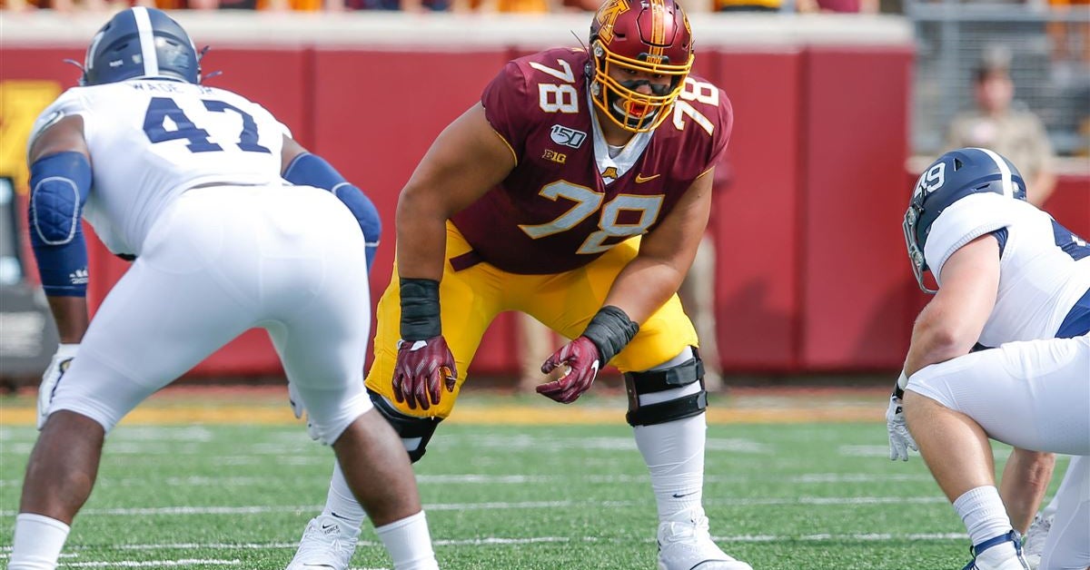 How Daniel Faalele became a Big Ten starter in a short time