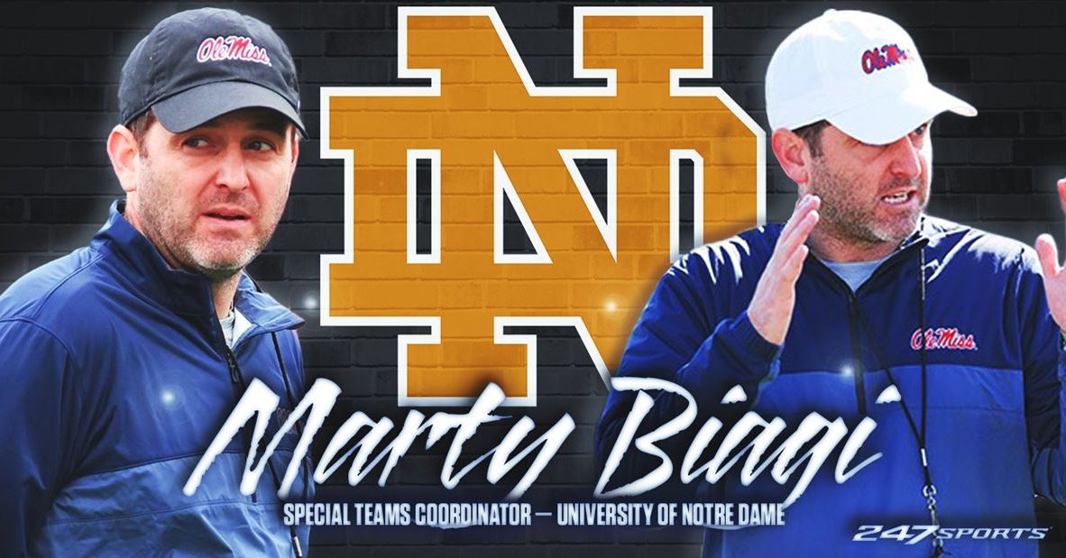 BREAKING: Marty Biagi is the next Special Teams Coordinator at Notre Dame