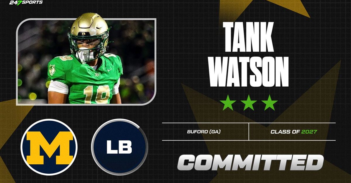 'They're the winningest program ever': LB Tank Watson commits to Michigan