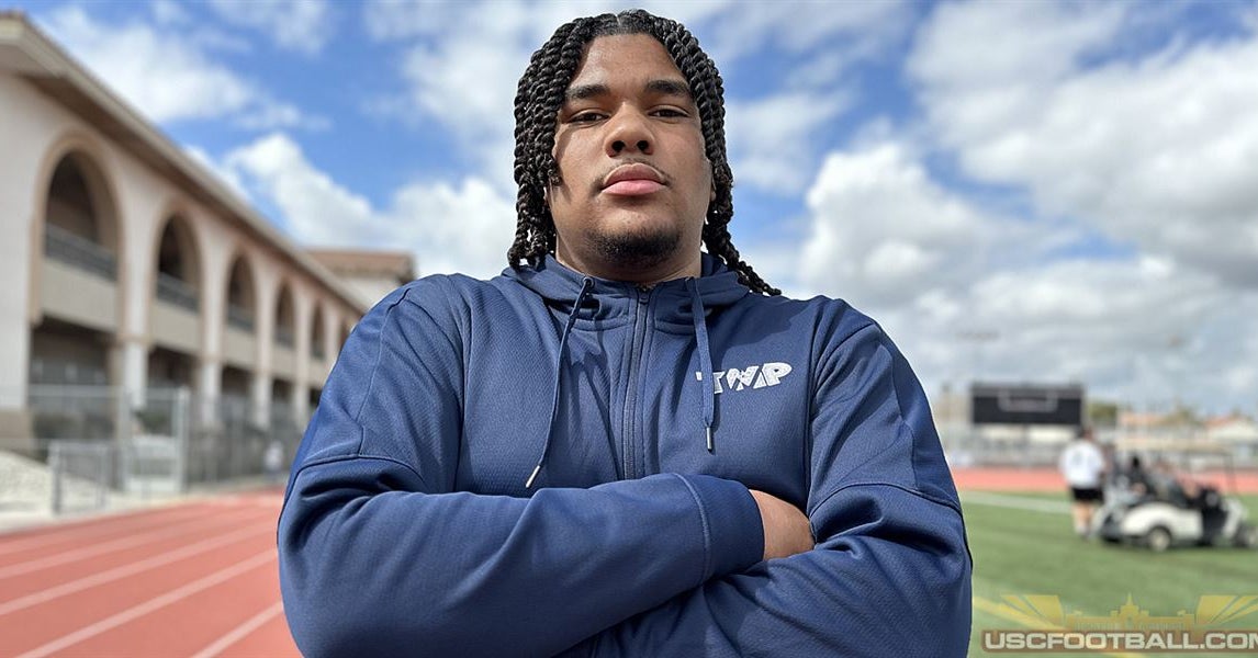 Four-star defensive lineman Jericho Johnson makes his first visit to USC