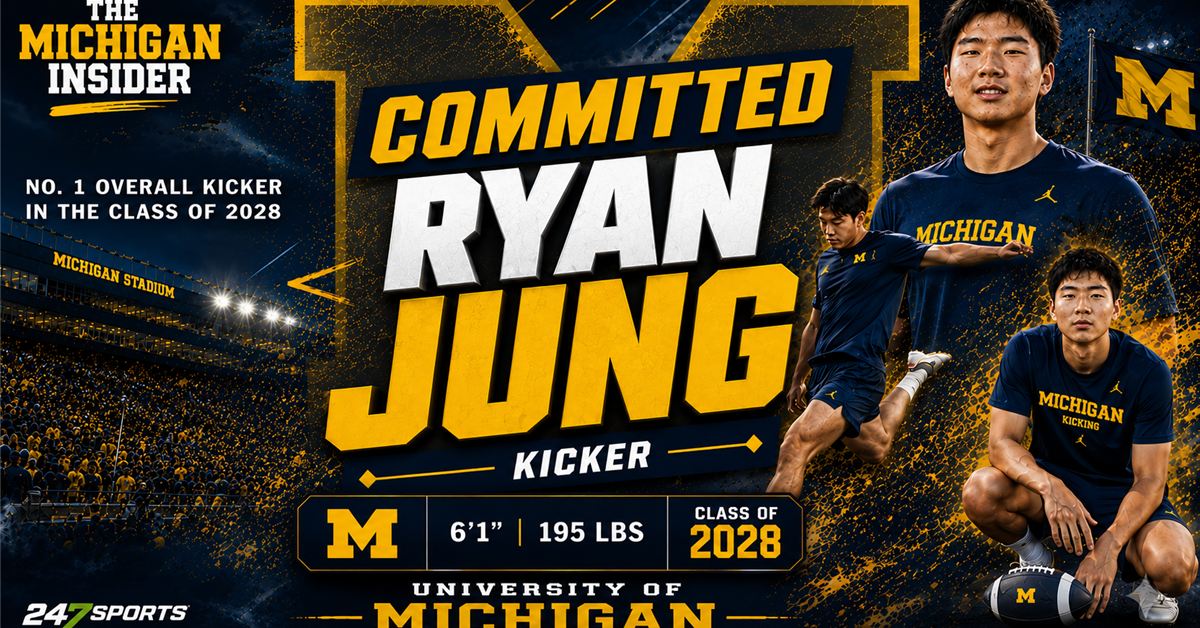 Dream Realized: 2028 Kicker Ryan Jung Commits to Michigan