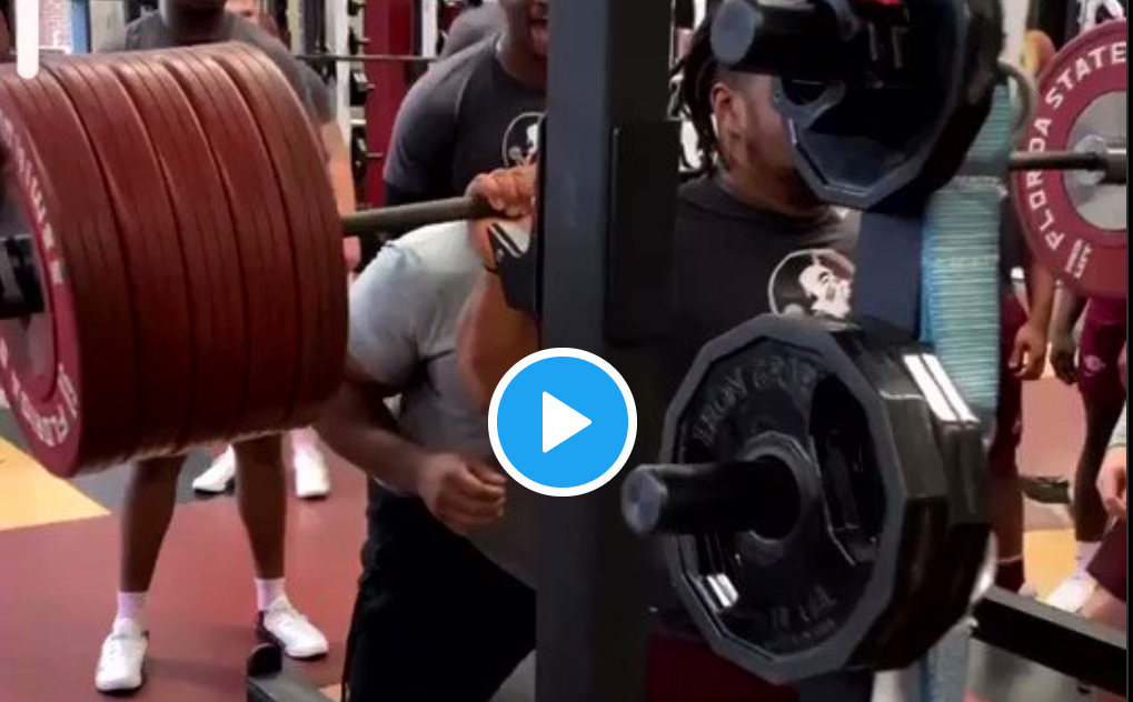 WATCH: FSU competing and having fun in weight room