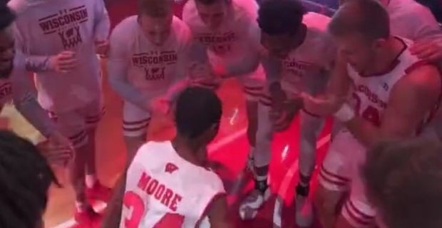 WATCH: Badgers include Moore's son Jerell in starting lineup
