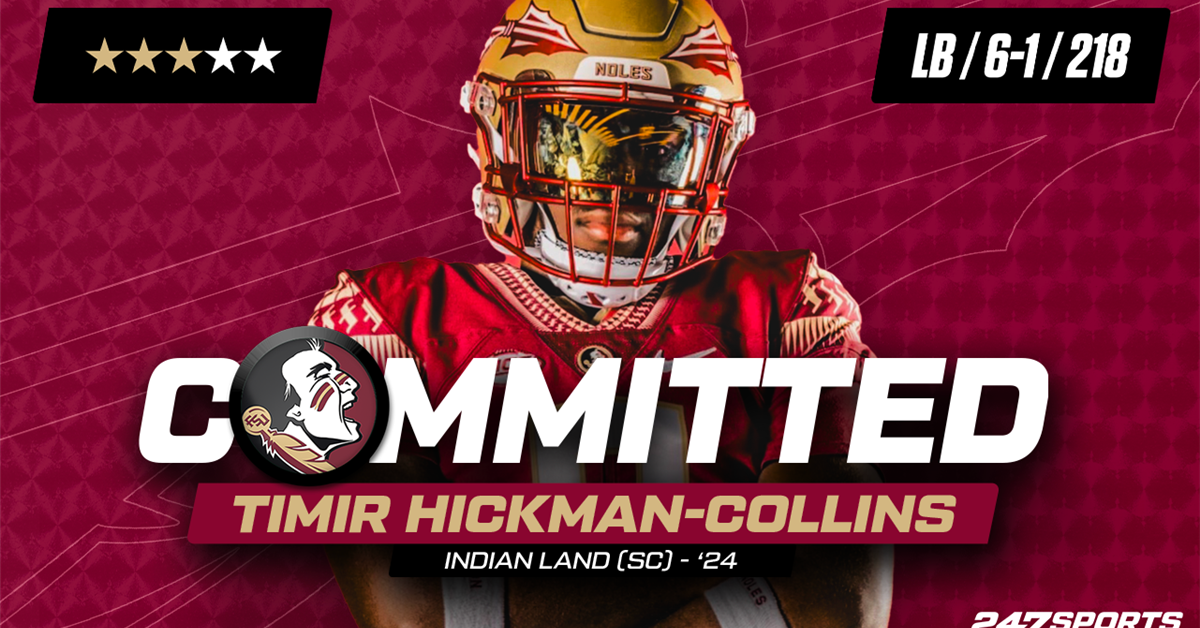 BREAKING: 3-star LB Timir Hickman-Collins commits to Florida State