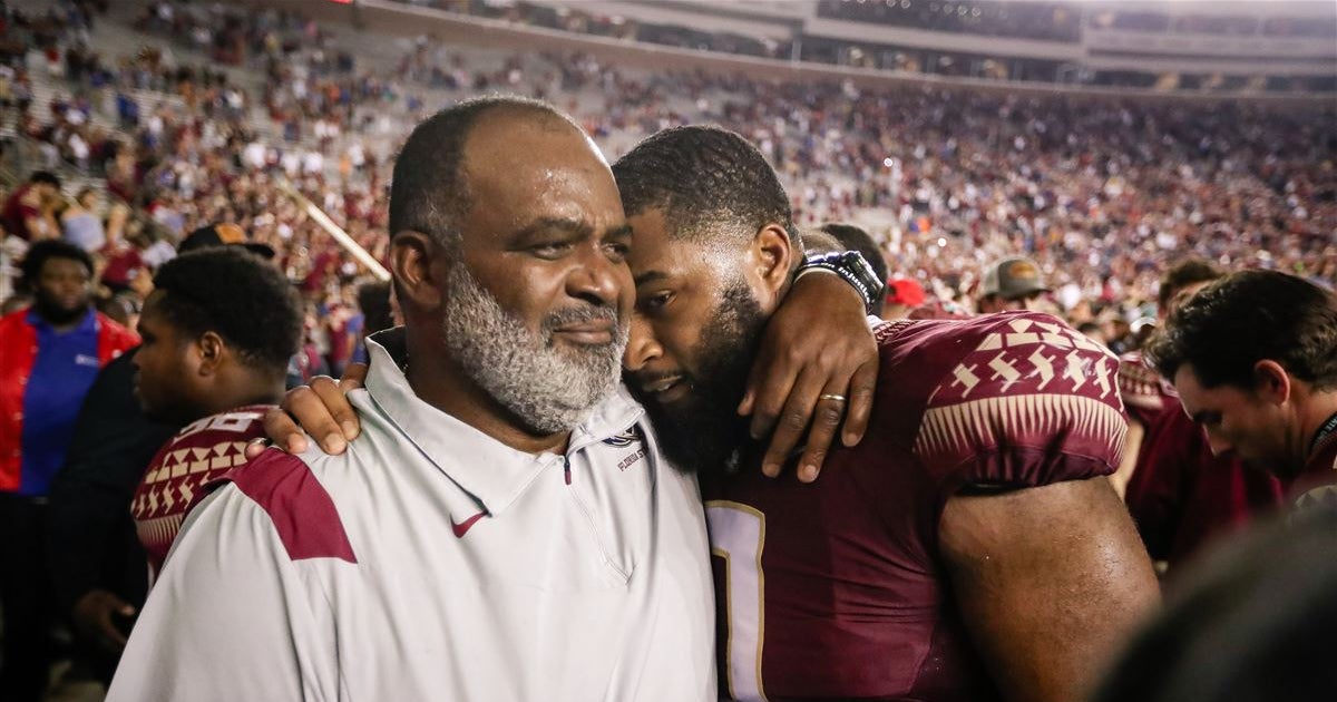 FSU DL Coach Odell Haggins | Fabien Lovett's leadership, what Darrell ...