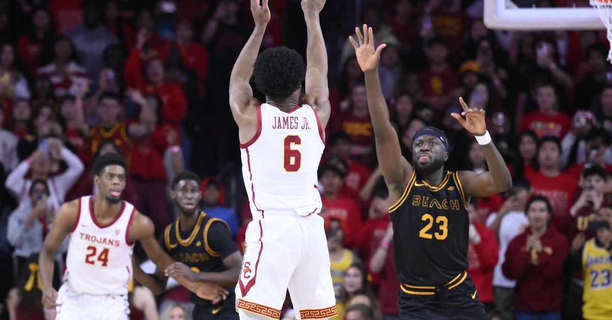 Bronny James makes season debut: USC freshman scores first career ...