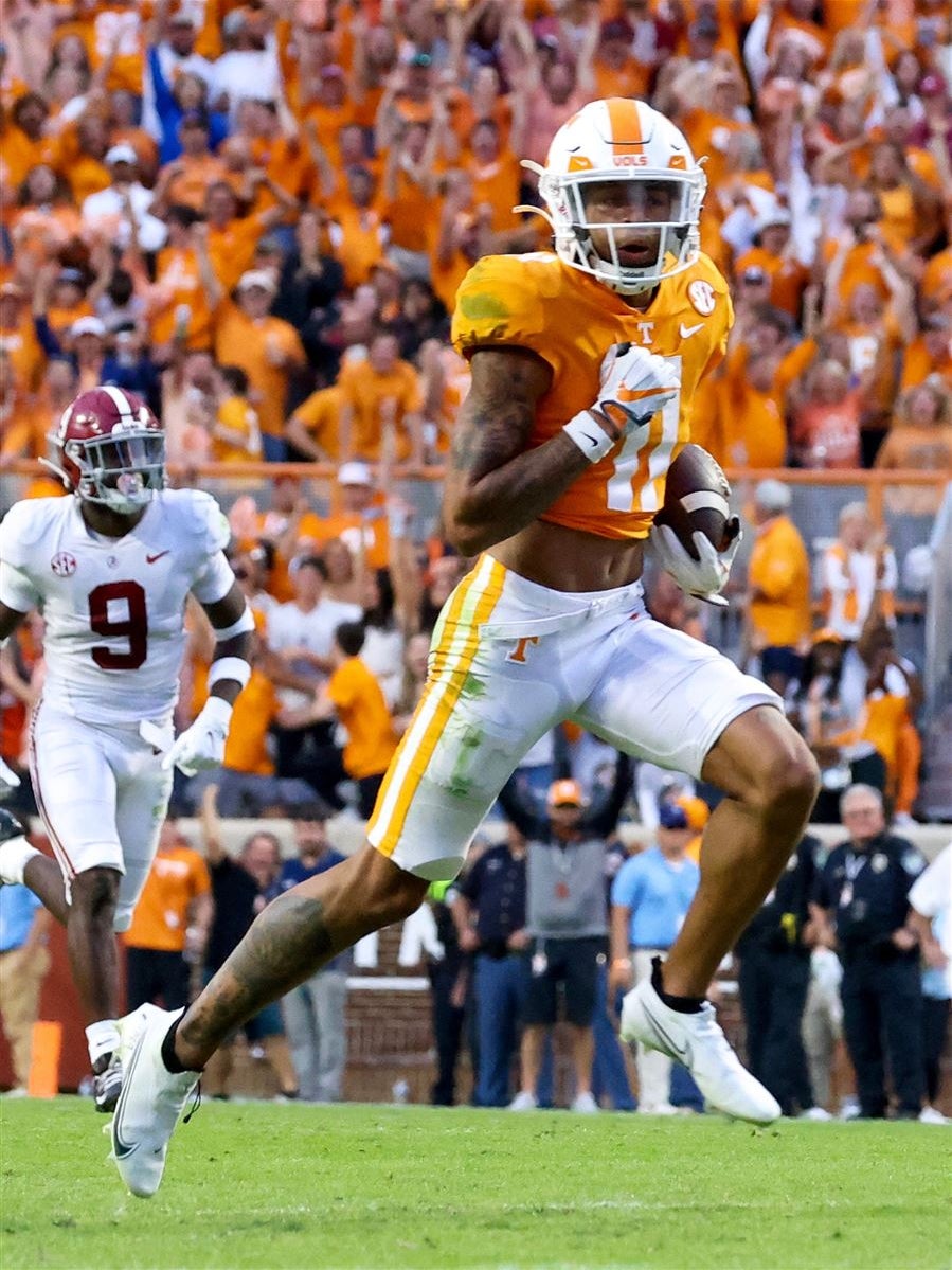 Jalin Hyatt proves his greatness, lights up Bama with record-setting ...