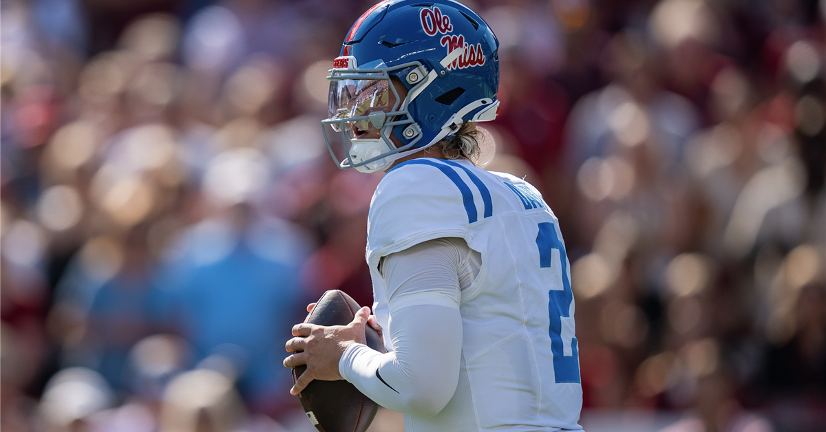 Ole Miss QB Jaxson Dart trolls South Carolina's Dylan Stewart after gun ...
