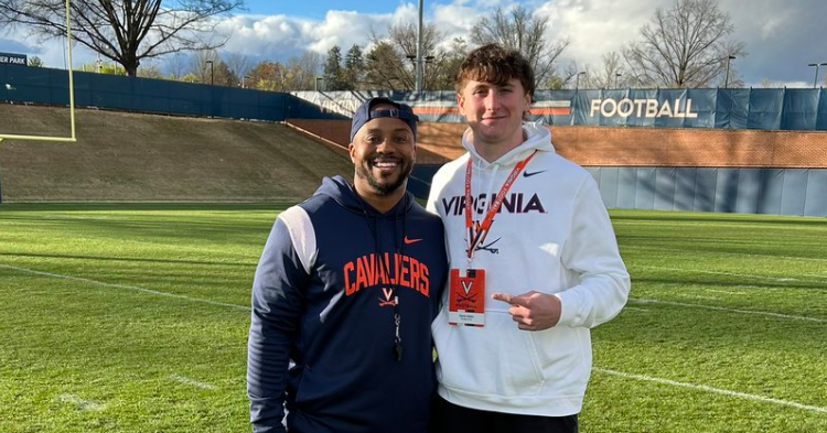 In-state WR Connor Salmin learns more about Virginia in recent visit