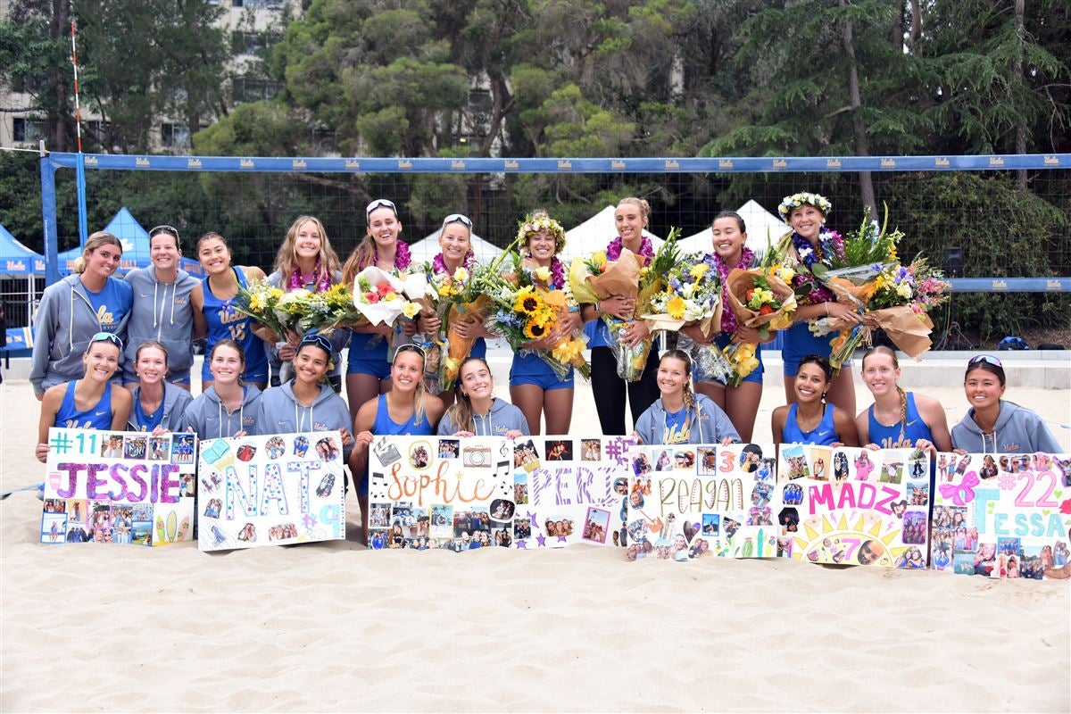 #1-ranked Beach Volleyball beats USC on Senior Day