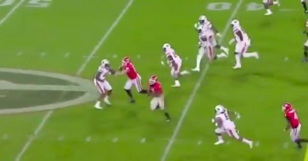 Watch: D'Andre Swift delivers dagger TD for Georgia vs. Auburn