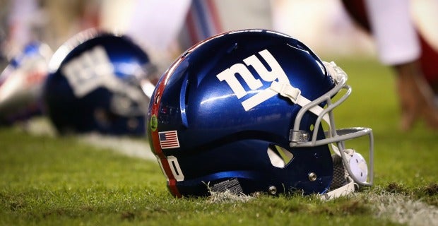 LOOK: First peek at the New York Giants Color Rush helmets