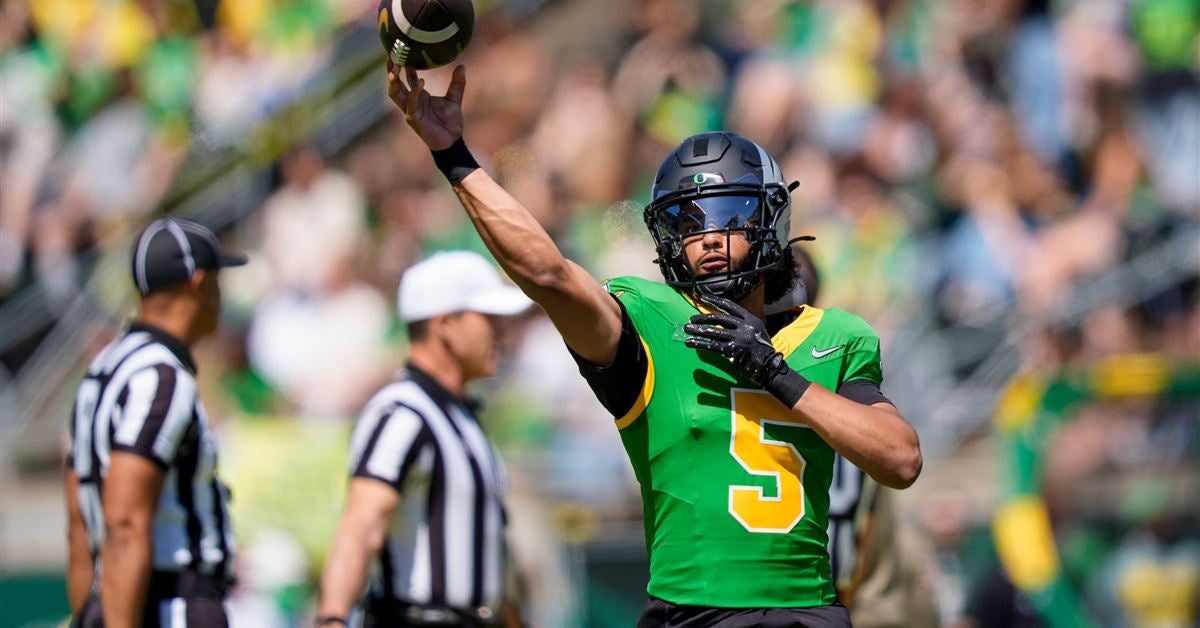 The state of Oregon's QB room following the conclusion of spring