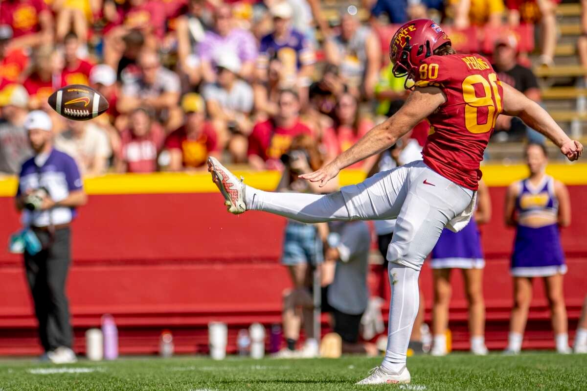Iowa State punter Tyler Perkins wins Ray Guy Punter of the Week