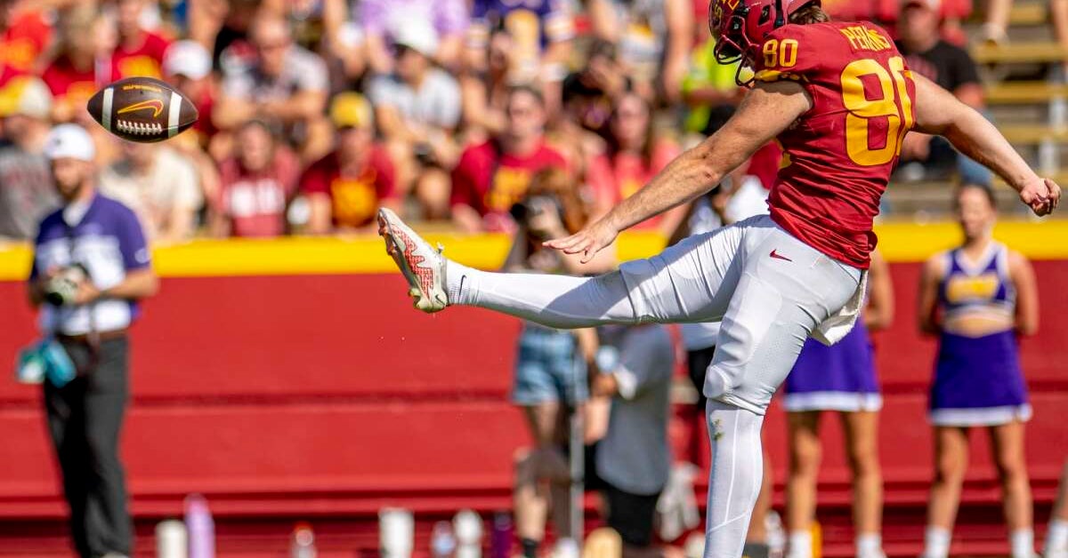 Iowa State punter Tyler Perkins wins Ray Guy Punter of the Week