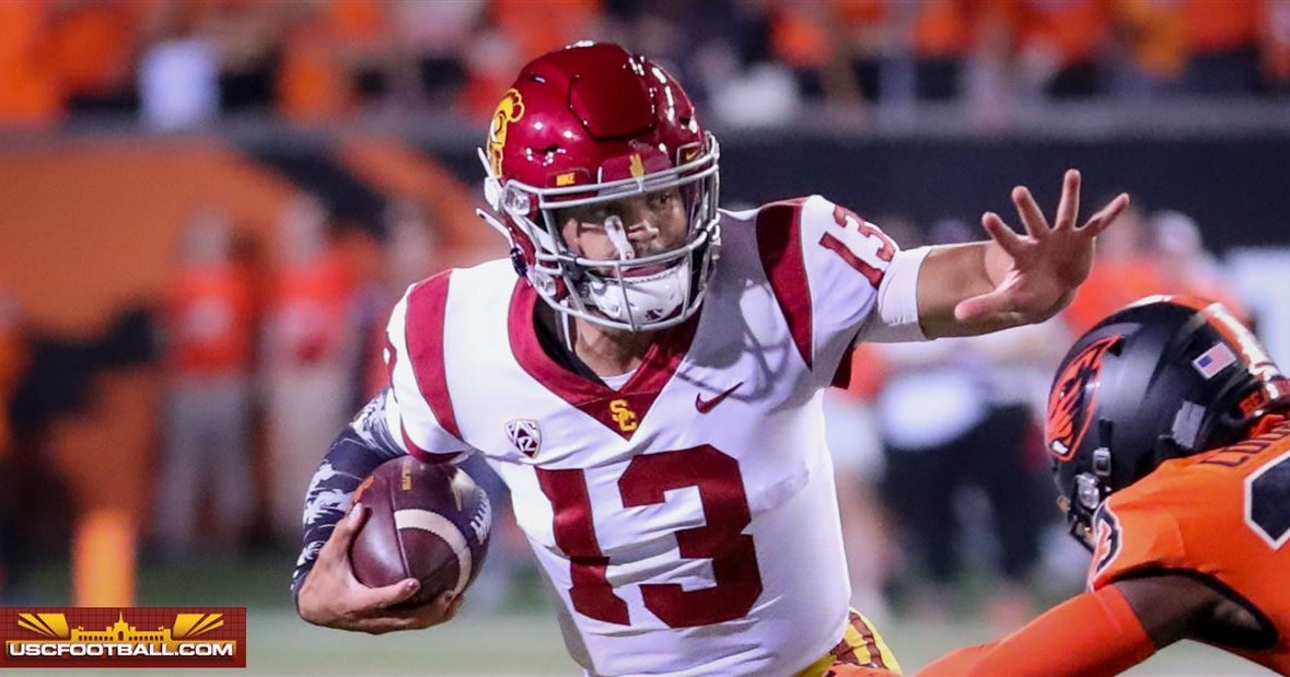 Caleb Williams' elusiveness, playmaking leaves USC teammates in awe