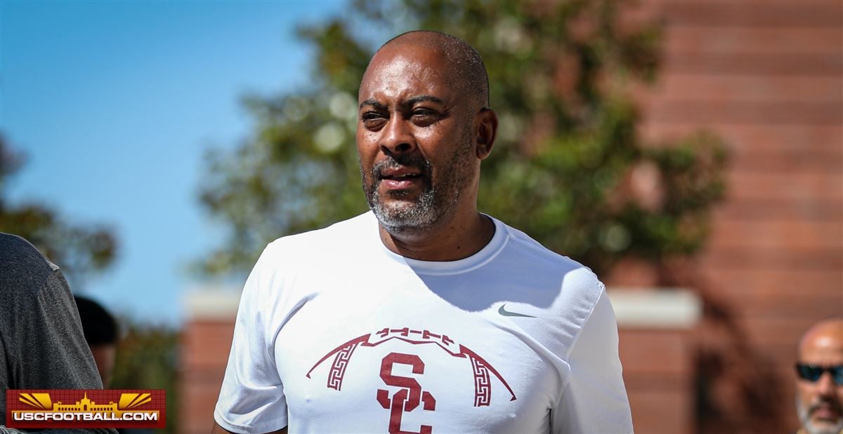 WATCH: USC running backs coach Mike Jinks after fall camp practice No. 2