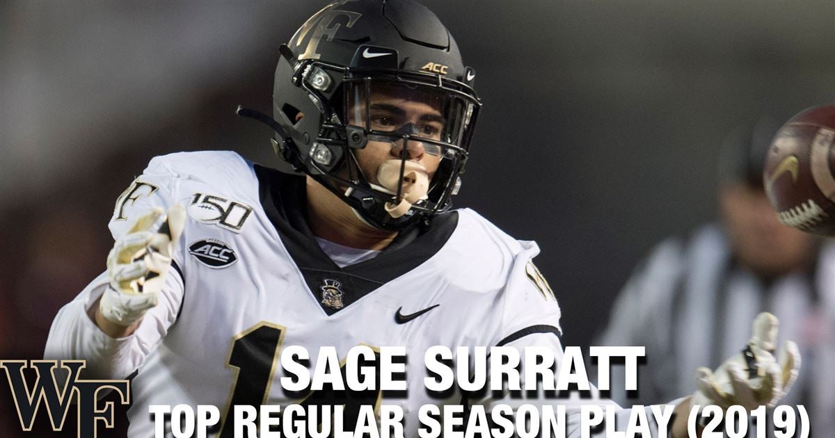 WATCH: Wake Forest WR Sage Surratt 2019 Top Regular Season Play