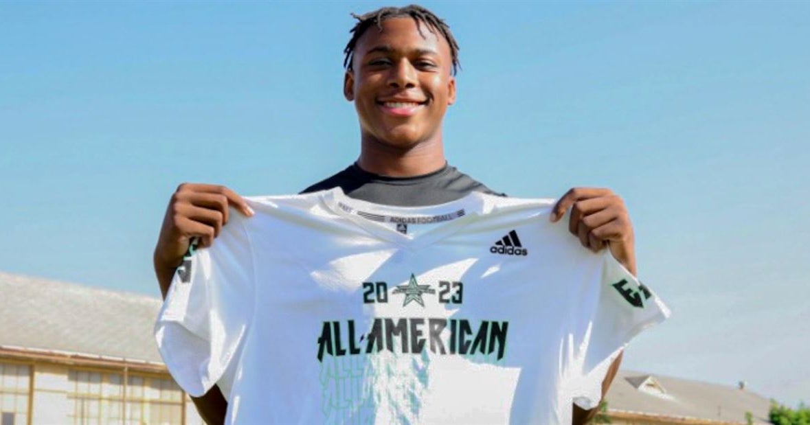 Louisville TE commit Jamari Johnson received his All-American Bowl jersey