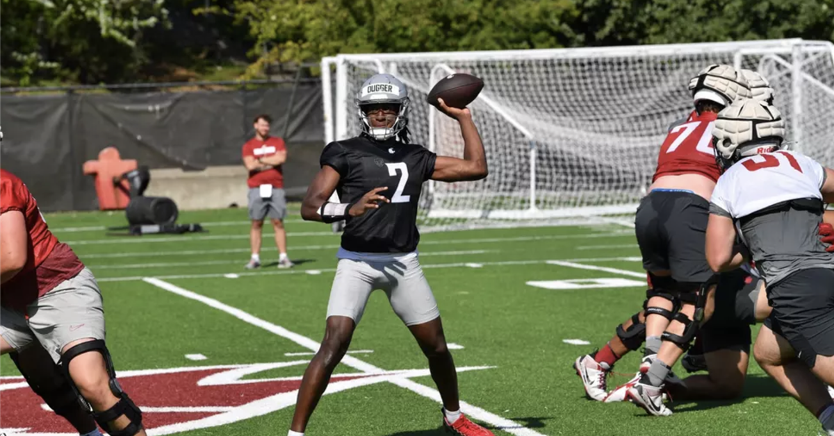 WSU fall camp Day 1: Energy high as Kyle Peterson shines early and Noah ...