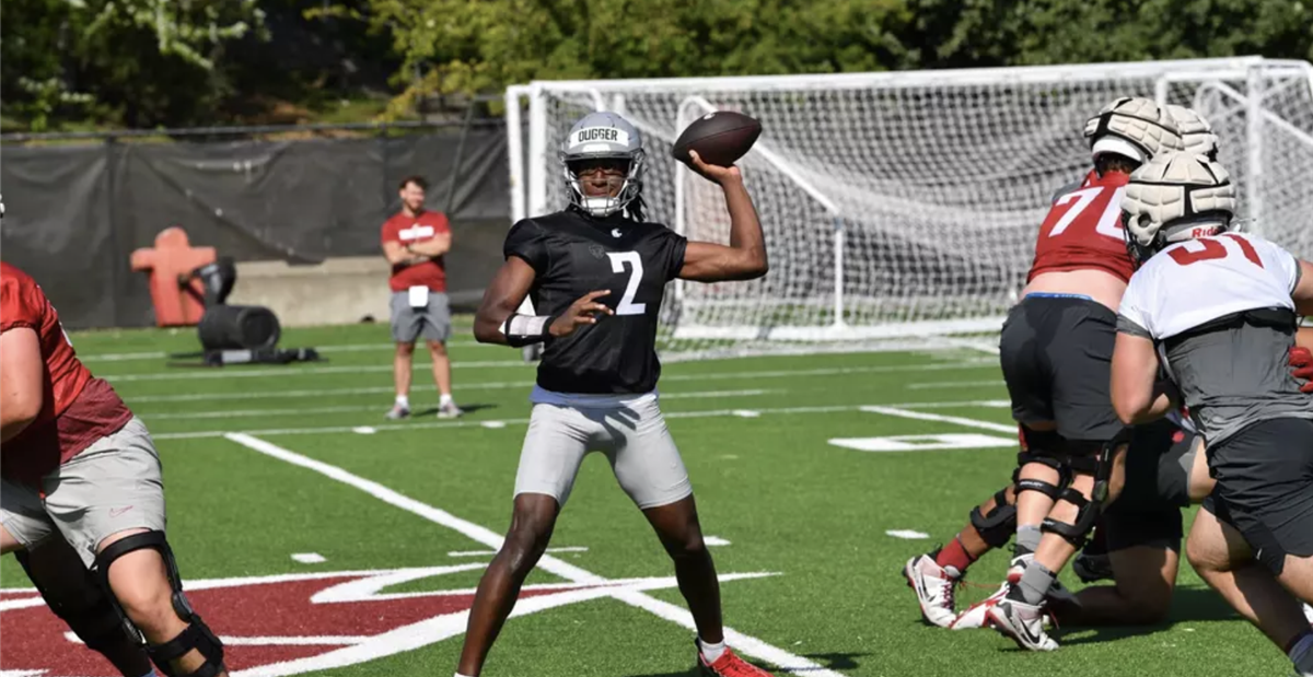 WSU fall camp Day 1: Energy high as Kyle Peterson shines early and Noah ...