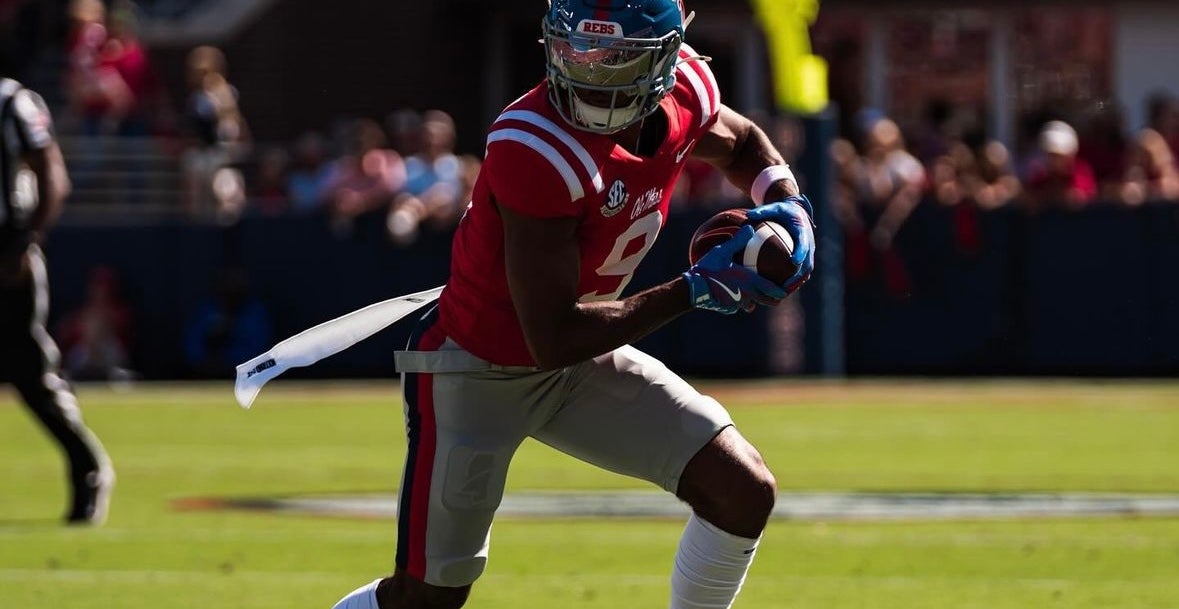 Ole Miss WR Tre Harris enters SEC play as nation’s highest-graded pass ...