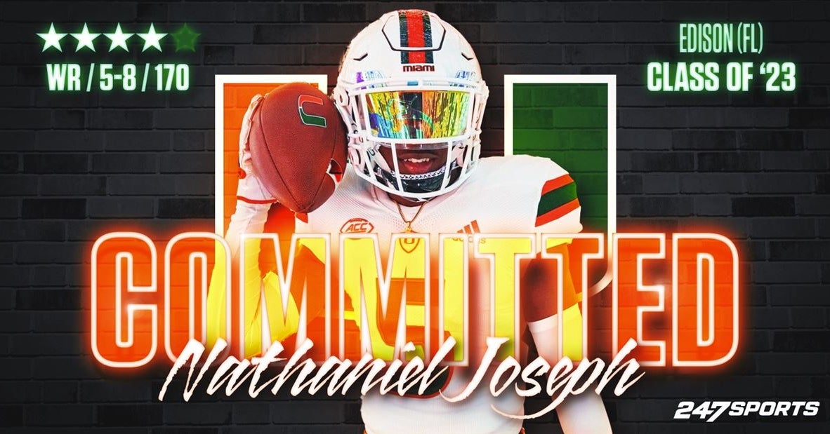 Top247 WR Nathaniel Joseph picks Miami over Louisville