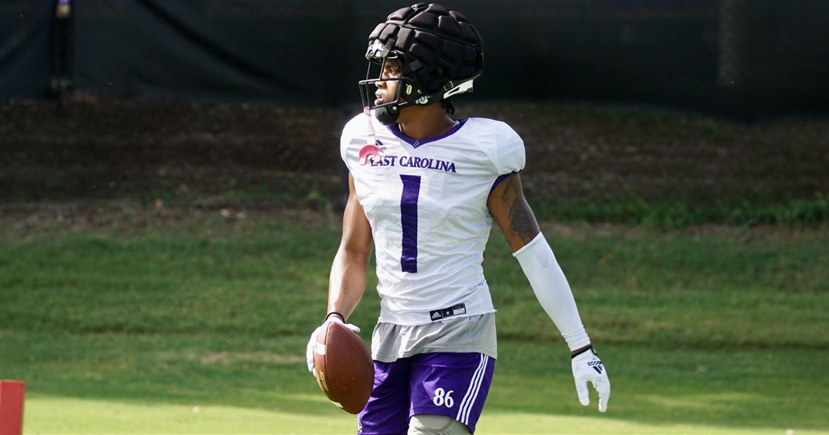 Newcomers Winstead, Johnson helping set the tone in ECU's receiver room