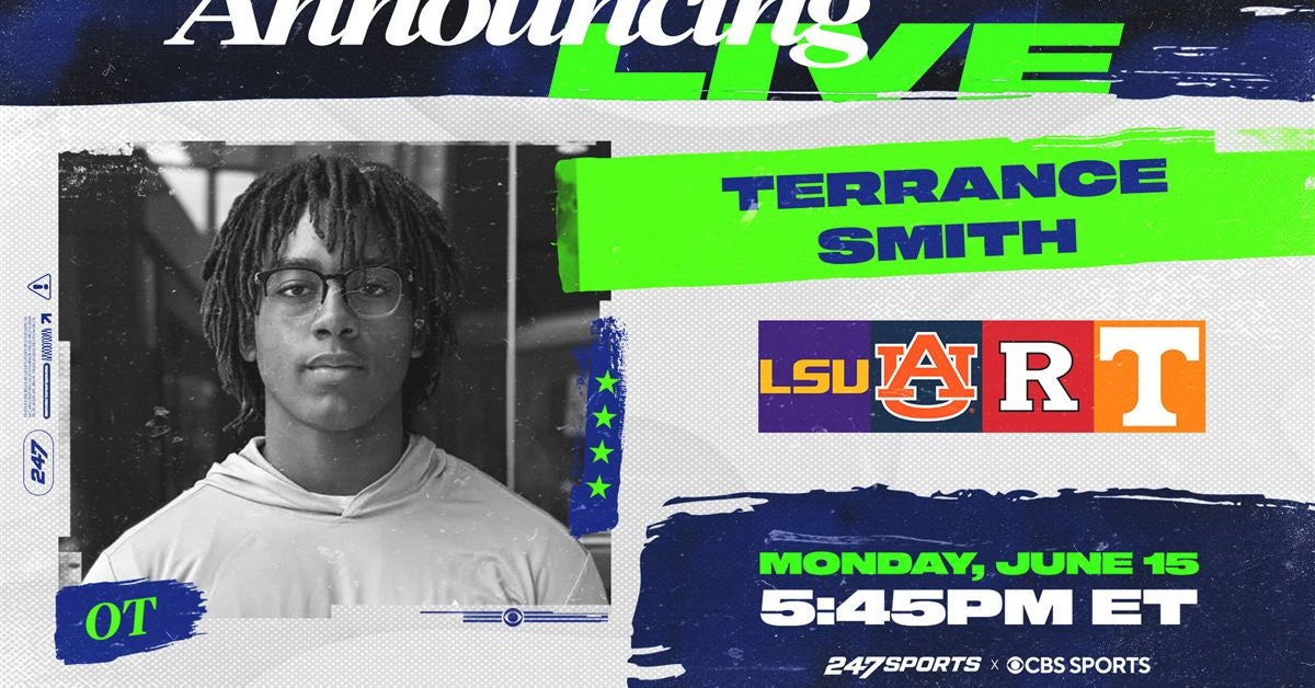 OT Terrance Smith, the No. 39 player in the nation, announcing on CBS ...