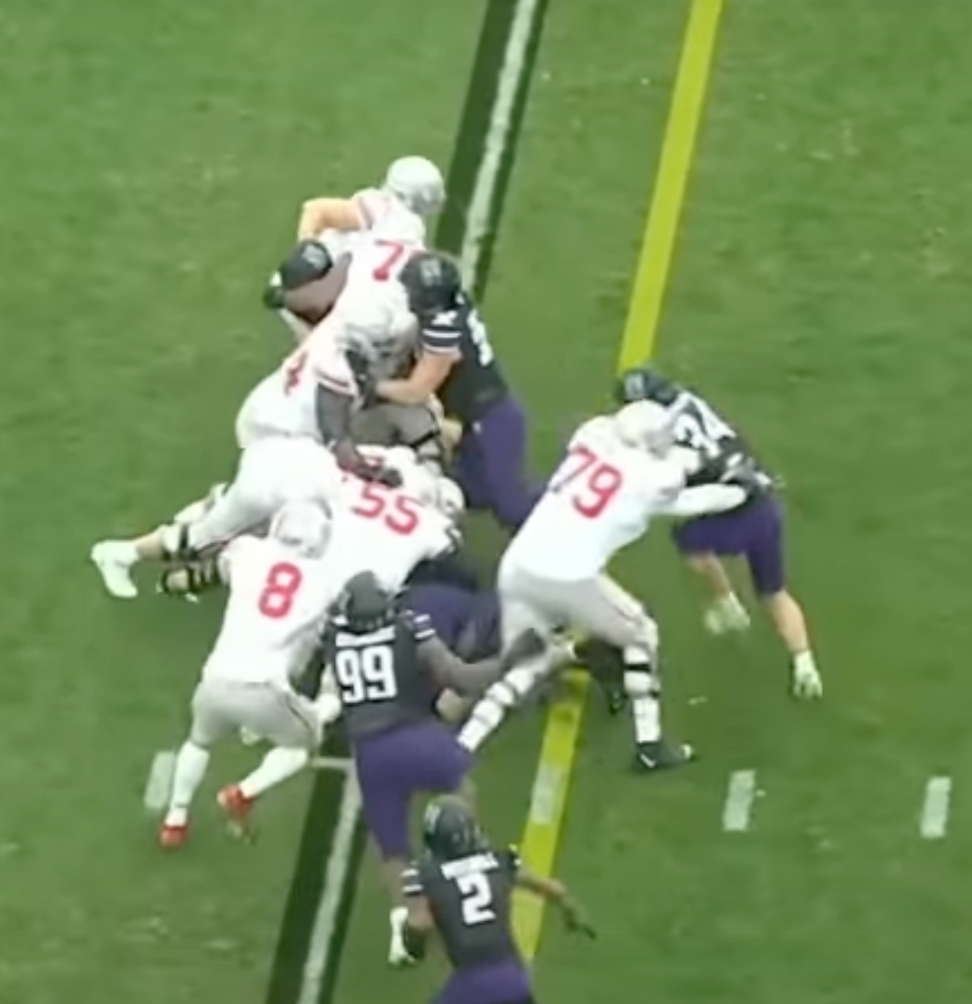 Snap shots of our running plays vs Northwestern
