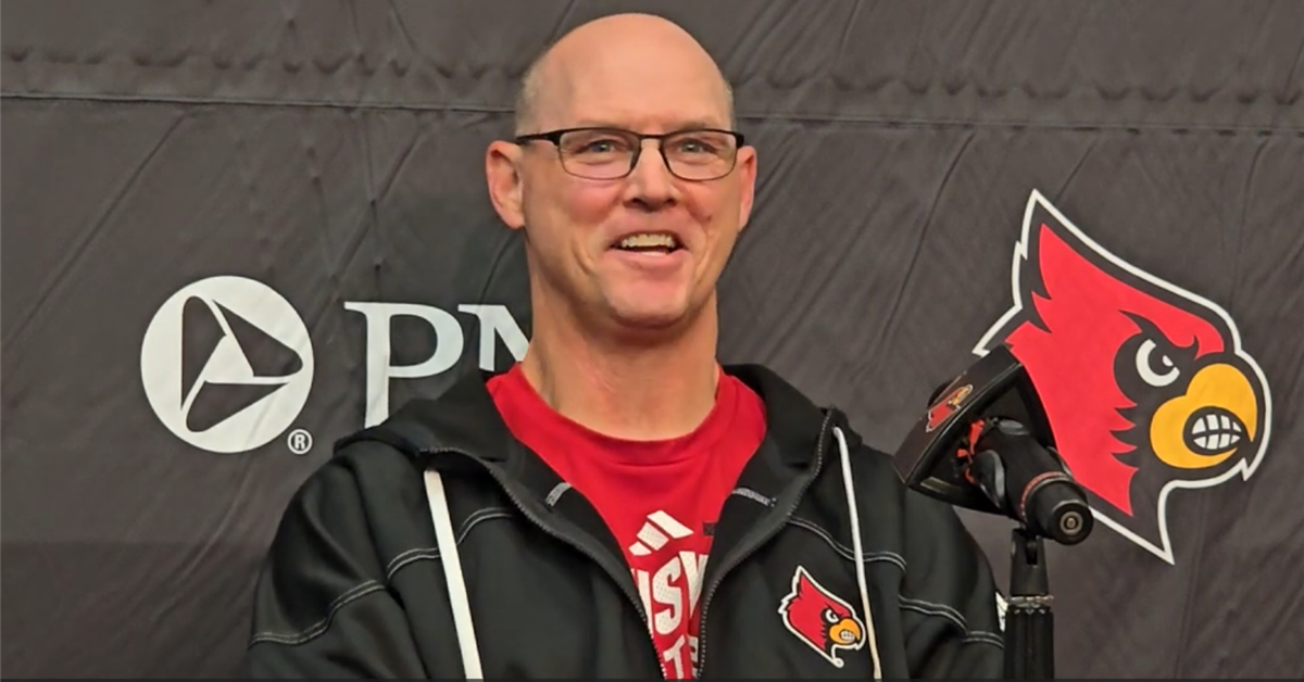 Watch: Louisville Co-DC/DL Coach Mark Hagen ahead of trip to Stanford