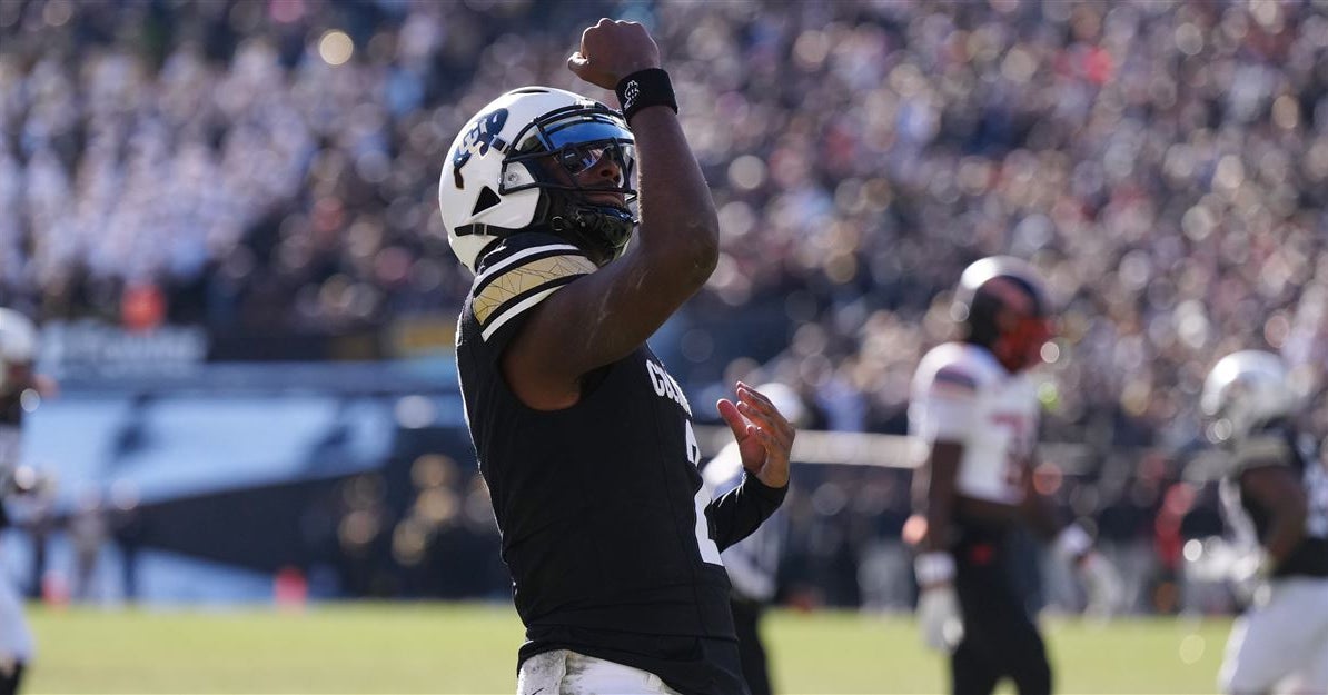 WATCH: Colorado QB Shedeur Sanders following his final game at Folsom Field