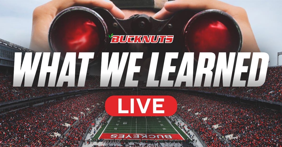 What We Learned Live: Reactions following Ohio State's 34-0 win at ...