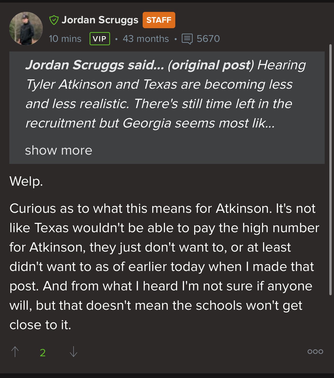 Texas on Atkinson