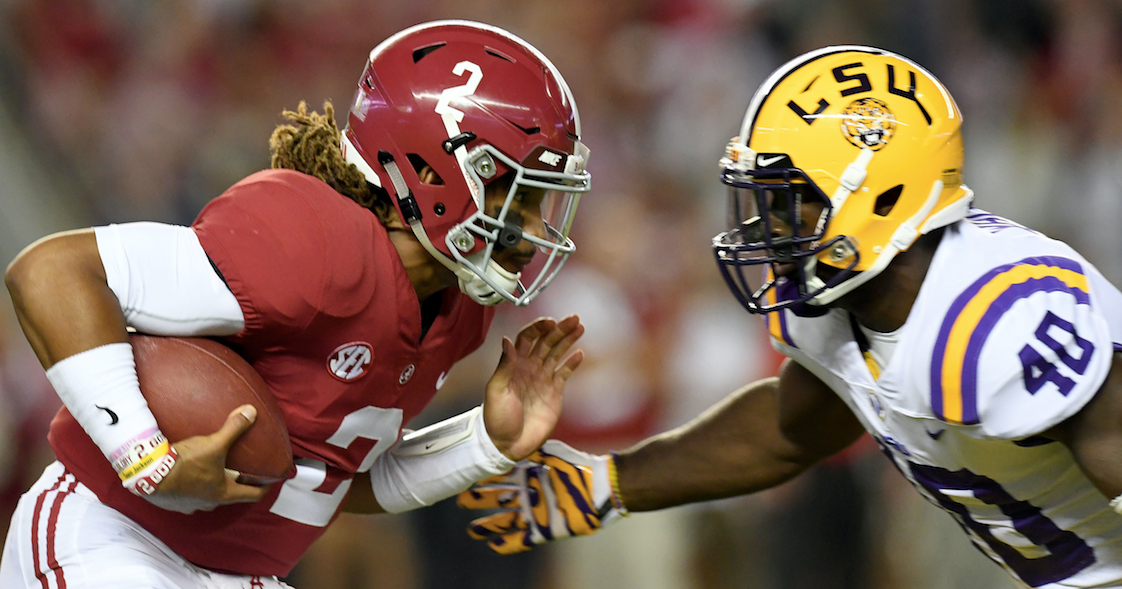 Nick Saban on Devin White's targeting penalty, playing at LSU