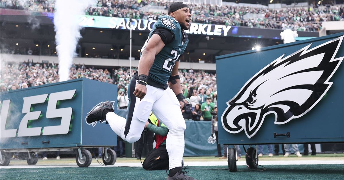 Saquon Barkley's iconic reverse hurdle recreated with drones