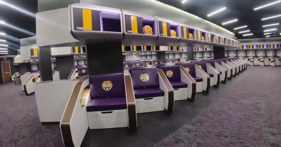 WATCH: LSU's new locker room reveal