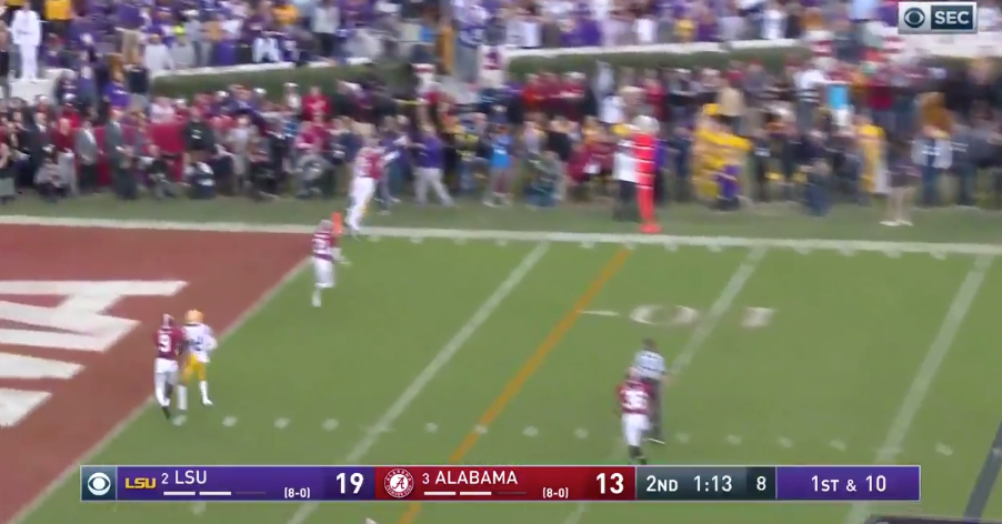 WATCH: Thad Moss sets up LSU touchdown with controversial catch